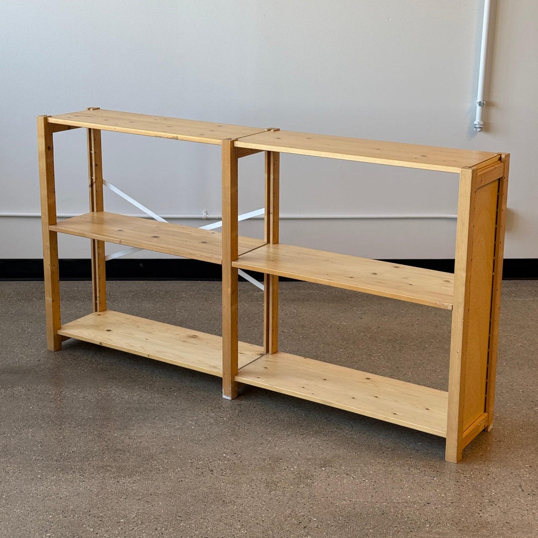 Vintage MCM Mid Century Pine Modular Shelving Unit by Lundia - Etsy