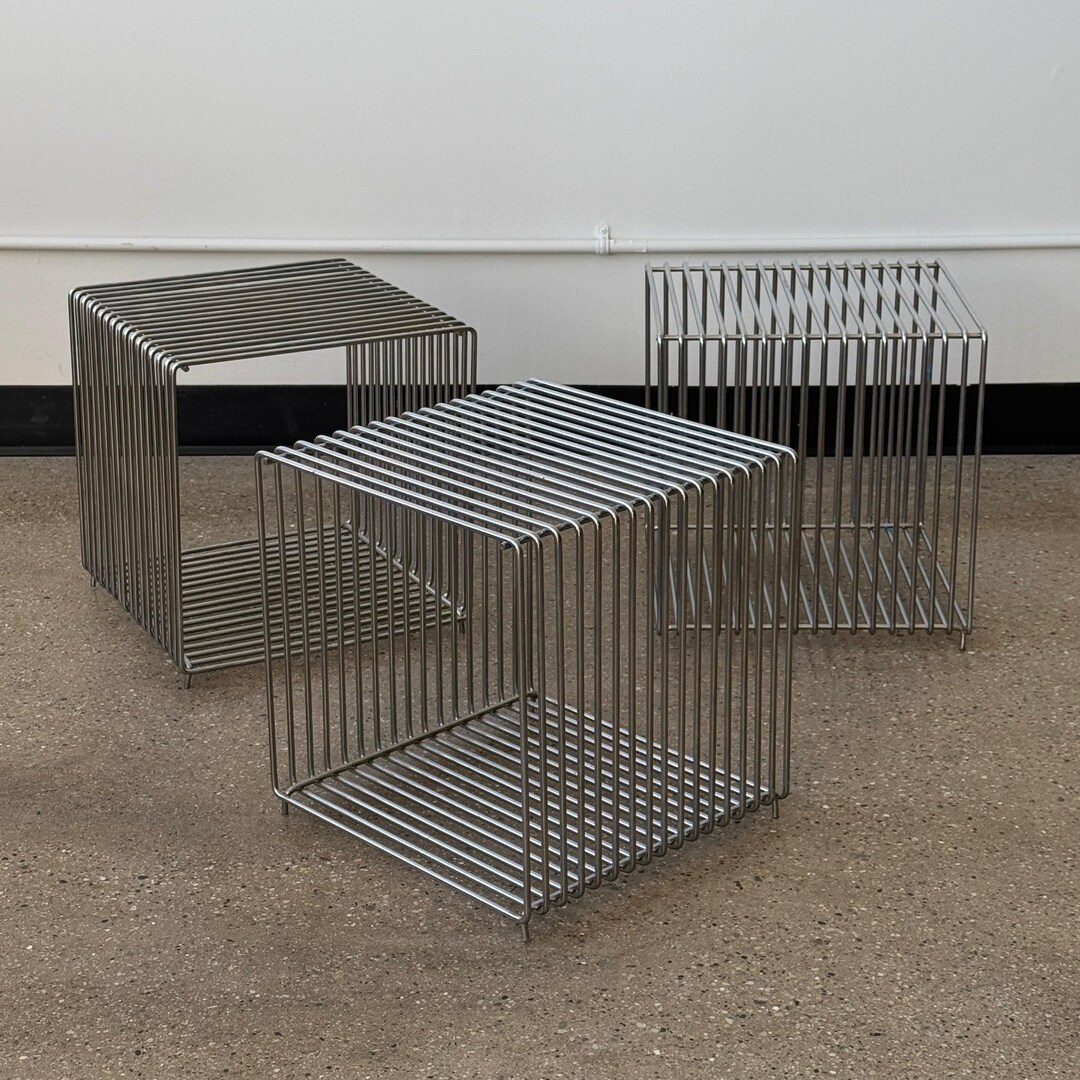 Modular Chrome Wireframe Panton Style Tables - Etsy