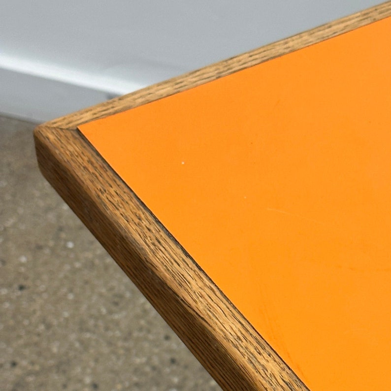 Vintage MCM Oak/linoleum Square Table - Etsy