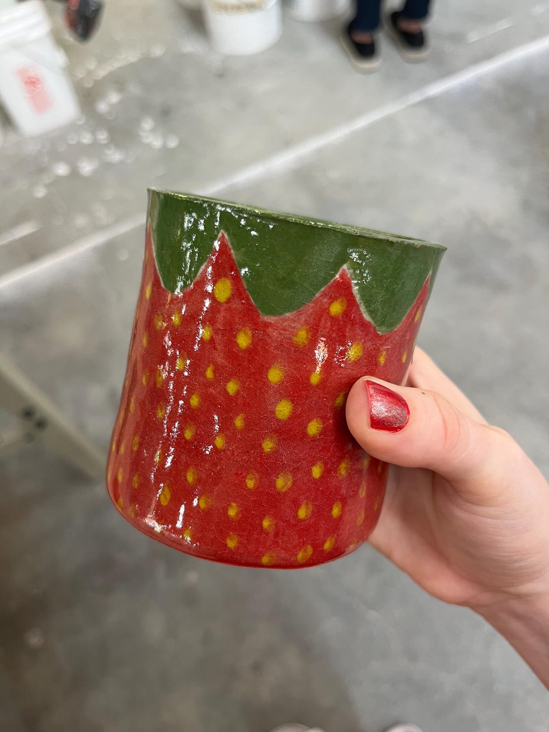 Ceramic Strawberry Planter - Etsy