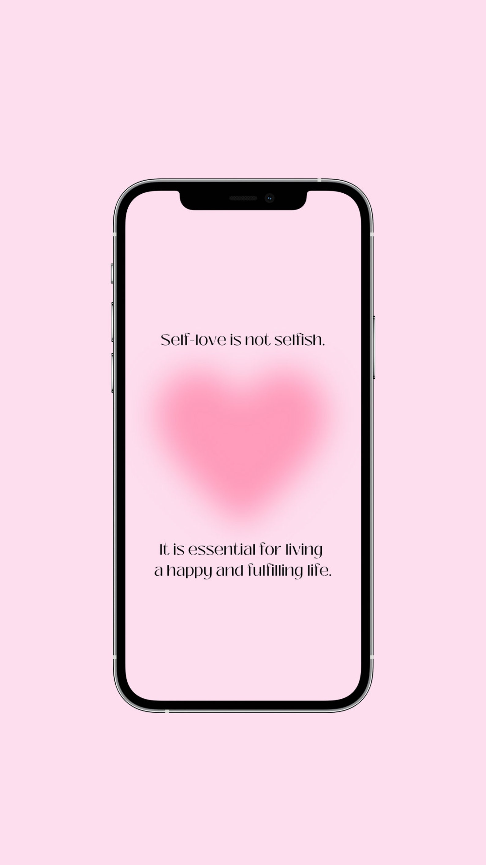A Self-love Affirmation Phone Wallpaper: Self Love is Not - Etsy