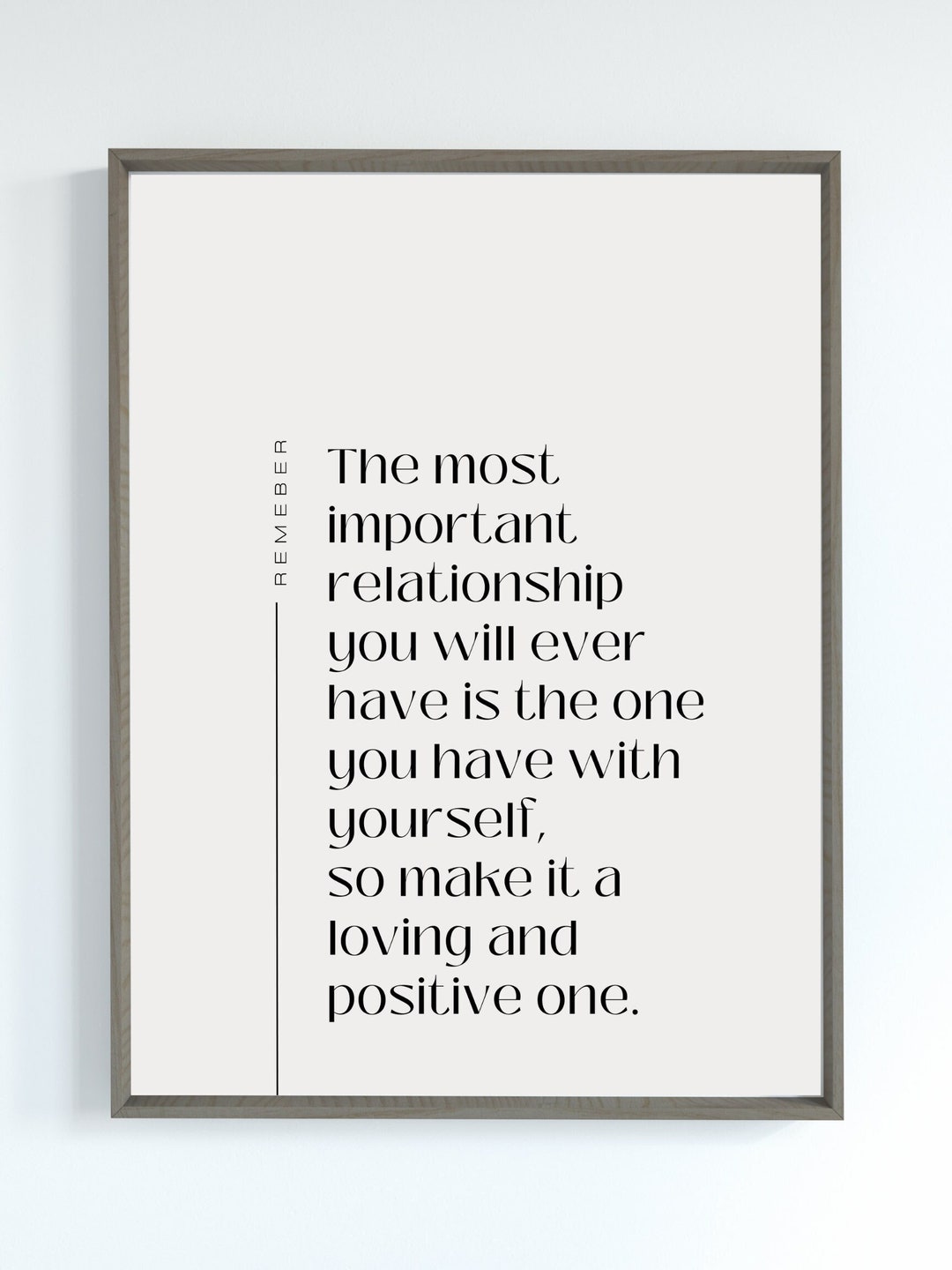 Digital Download - A Self-love Affirmation Poster: Loving and Positive ...
