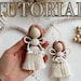 Macrame ANGEL Video TUTORIAL/PATTERN, Beginner Friendly, Step by Step Instructions, Macrame Doll ...