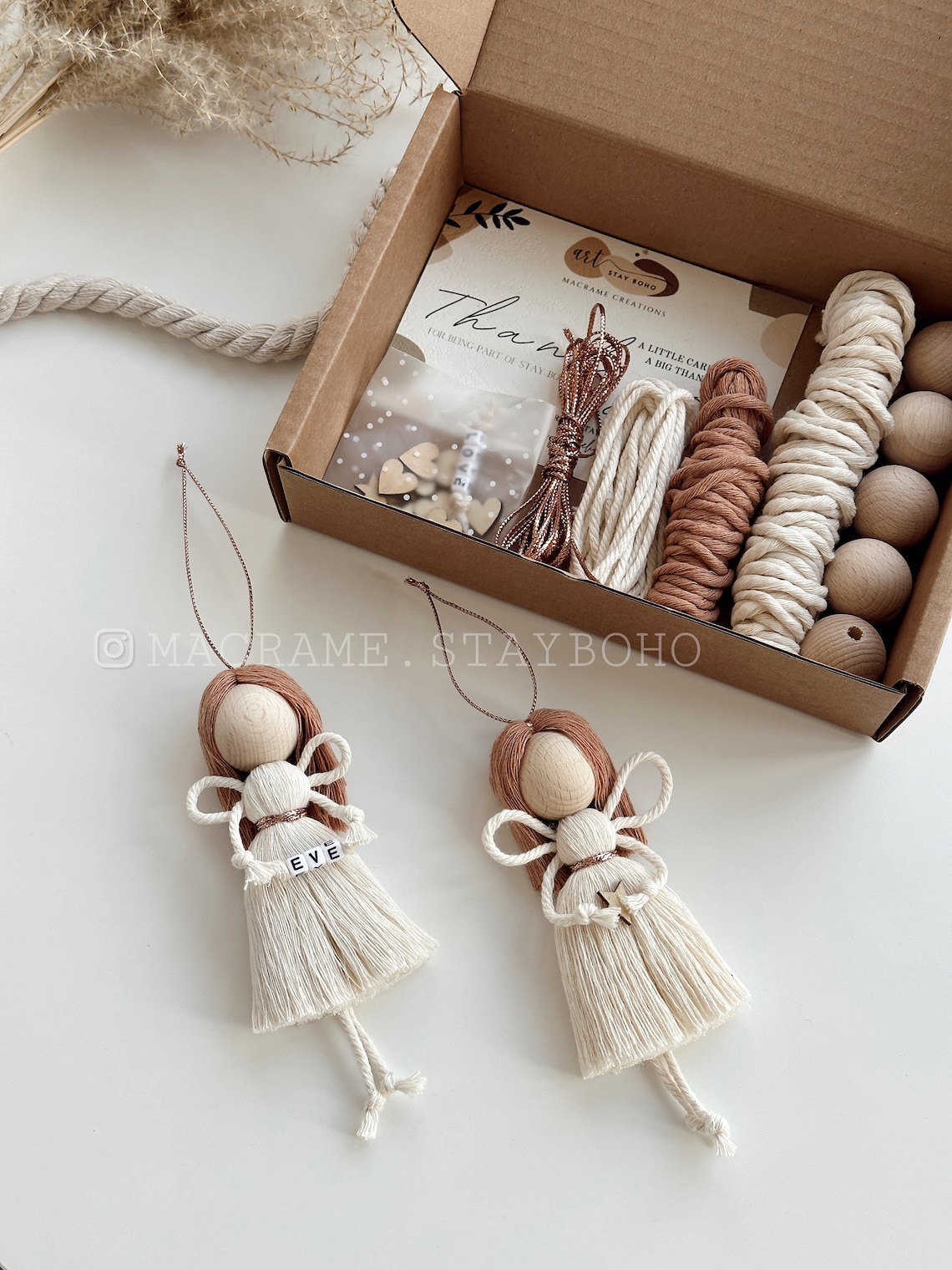 Macrame ANGEL Video TUTORIAL/PATTERN, Beginner Friendly, Step by Step ...