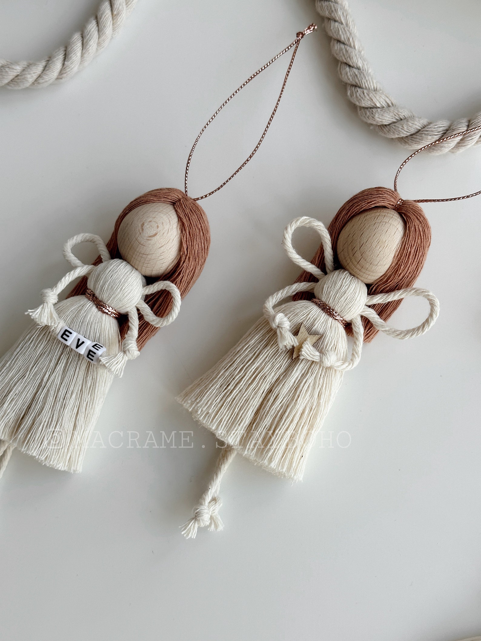 Macrame ANGEL Video TUTORIAL/PATTERN, Beginner Friendly, Step by Step ...