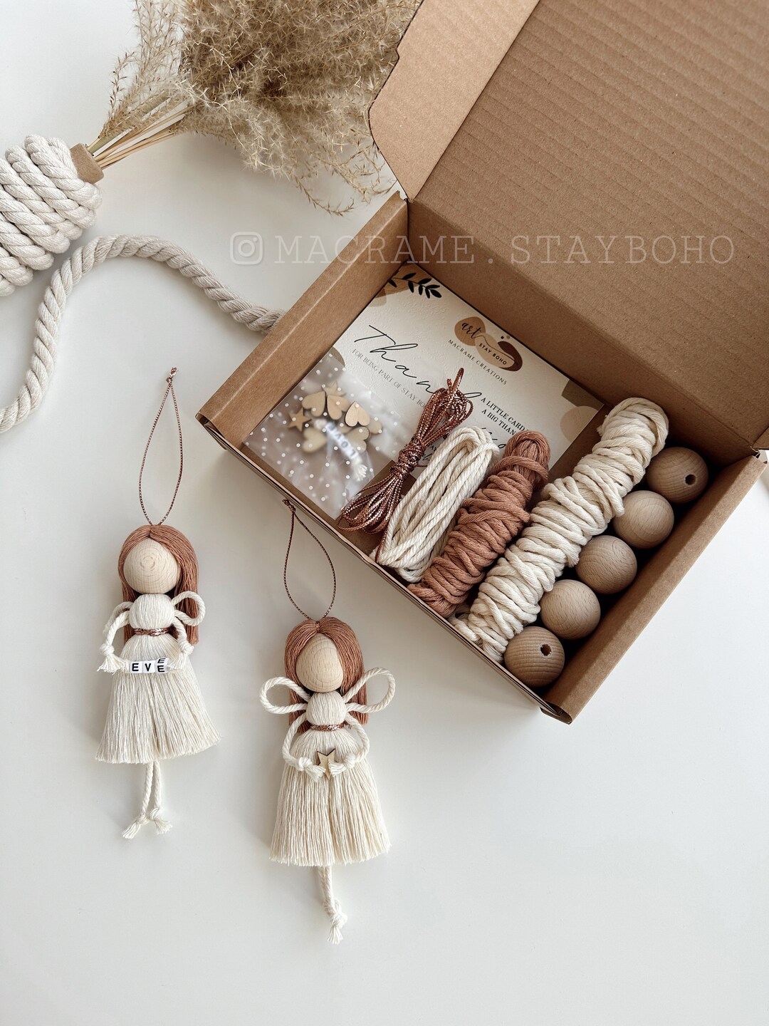KIT for 5, 10, 15, 20, 25 MACRAME ANGELS - Etsy