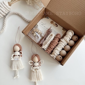 KIT for 5, 10, 15, 20, 25 MACRAME ANGELS - Etsy