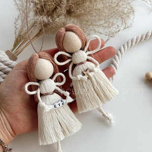 BIG MACRAME ANGEL Yarn Angel Christmas Tree Decorations - Etsy
