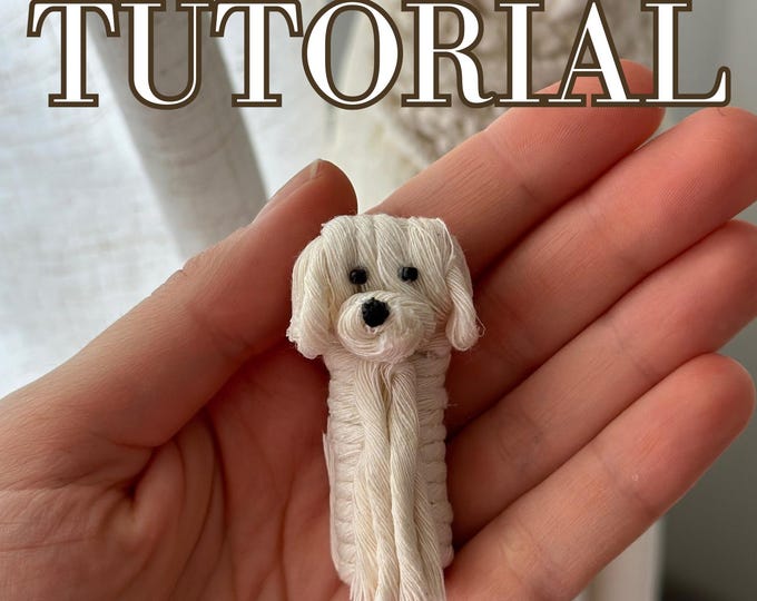 Macrame GIRL Video TUTORIAL/PATTERN, Beginner Friendly, Step by Step Instructions, Macrame Doll ...