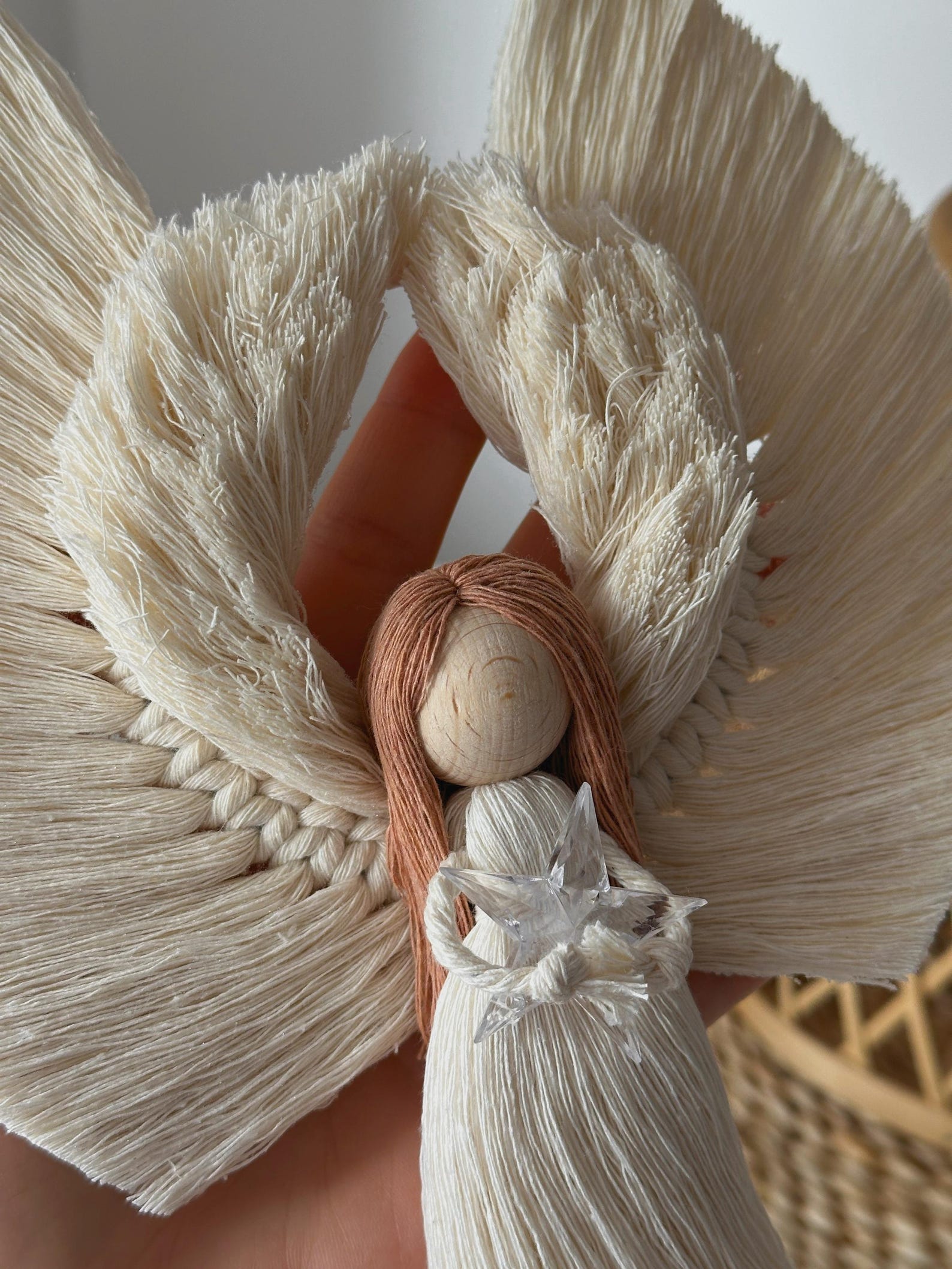 Macrame ANGEL With Big Wings, Video TUTORIAL/PATTERN, Beginner Friendly, Step by Step ...