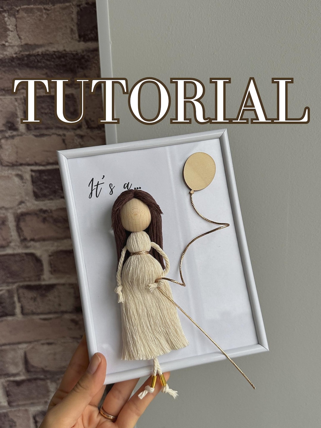 Macrame PREGNANT Doll Video TUTORIAL/PATTERN, Beginner Friendly, Step by Step Instructions ...
