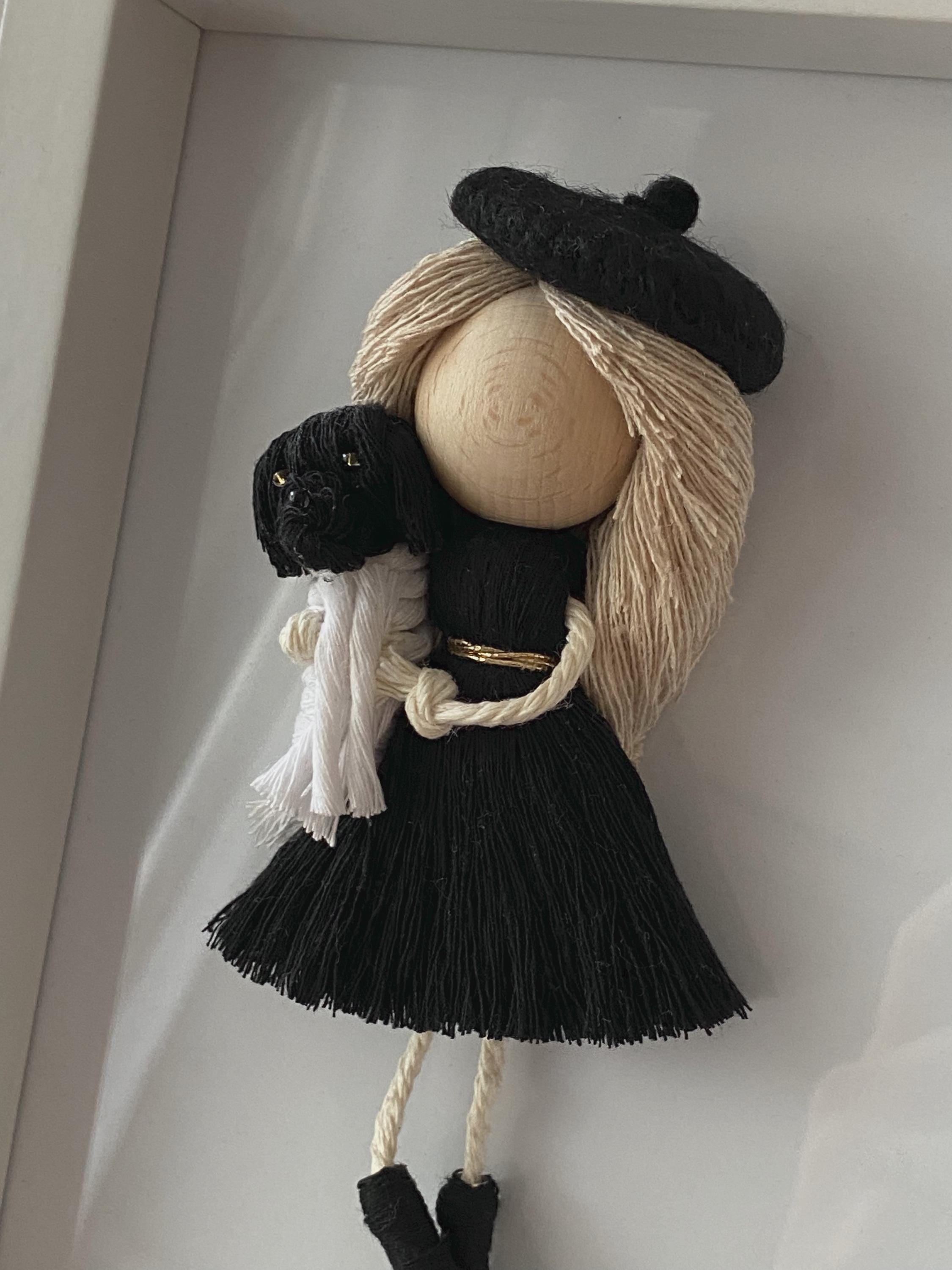 Macrame GIRL With a Hat, Video TUTORIAL/PATTERN, Beginner Friendly, Step by Step Instructions ...