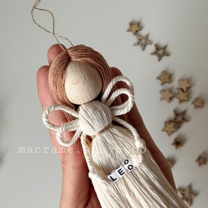 BIG MACRAME ANGEL Yarn Angel Christmas Tree Decorations - Etsy