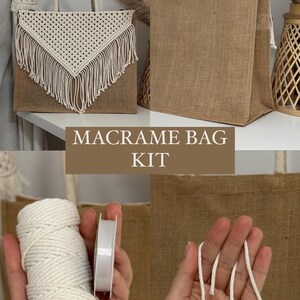HANDMADE MACRAME BAG | and Macrame Bag Kit - Etsy