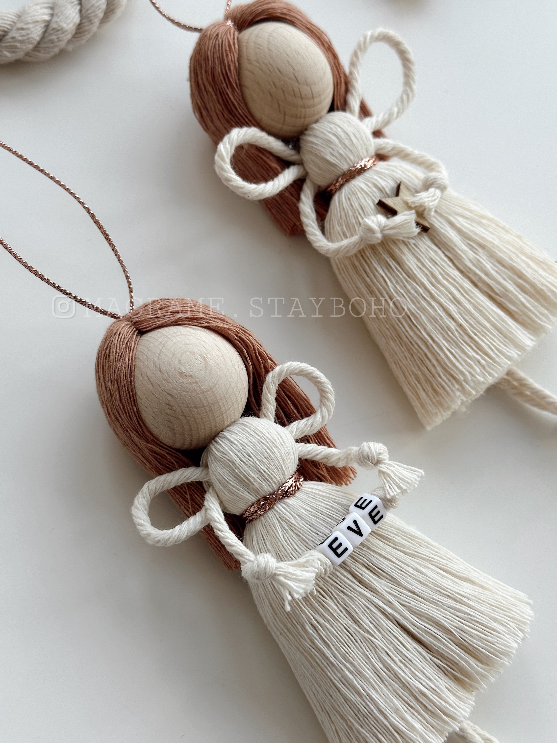 Macrame ANGEL Video TUTORIAL/PATTERN, Beginner Friendly, Step by Step ...