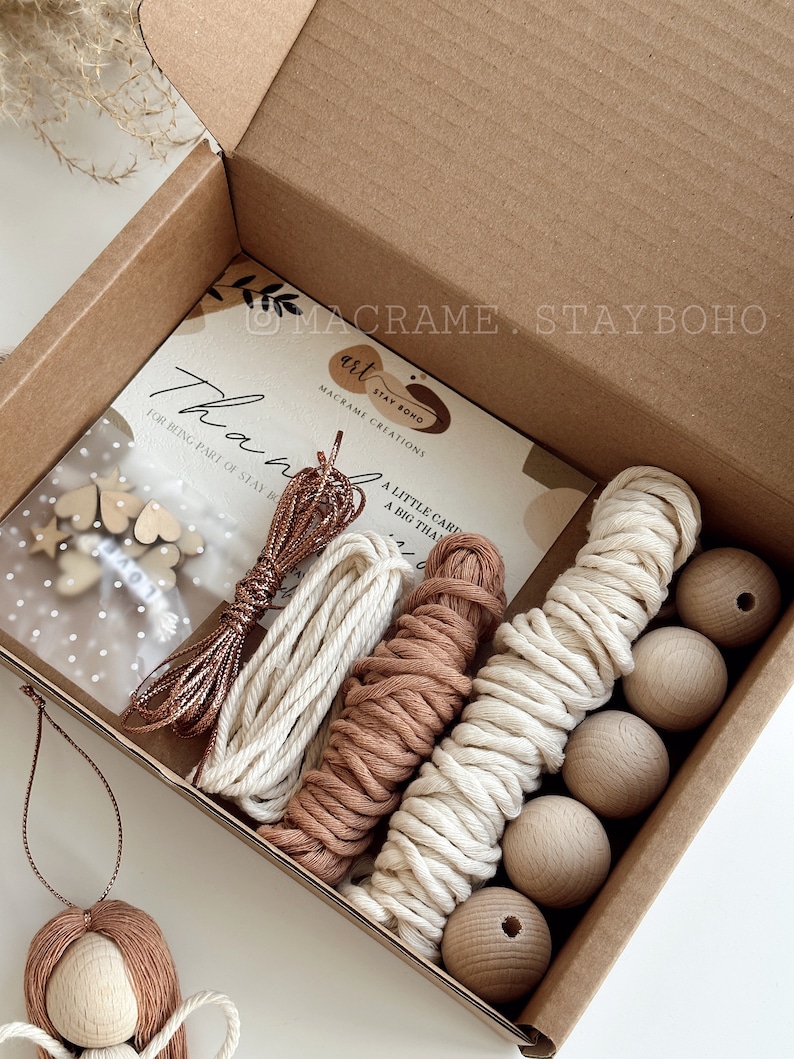 KIT for 5, 10, 15, 20, 25 MACRAME ANGELS - Etsy