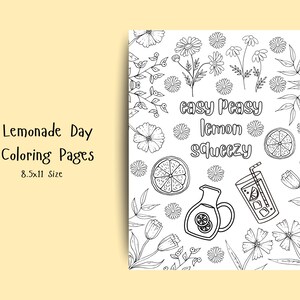 Printable Coloring Pages, Lemonade Day, Lemonade Day Activities, Kids ...