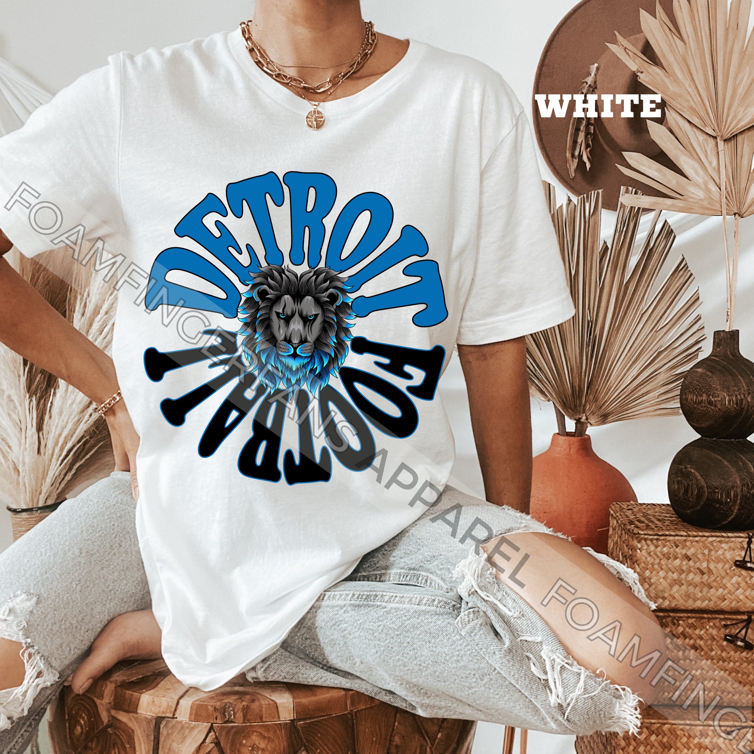 Retro Detroit Football Shirt, Detroit Michigan T-shirt, Cute Detroit ...