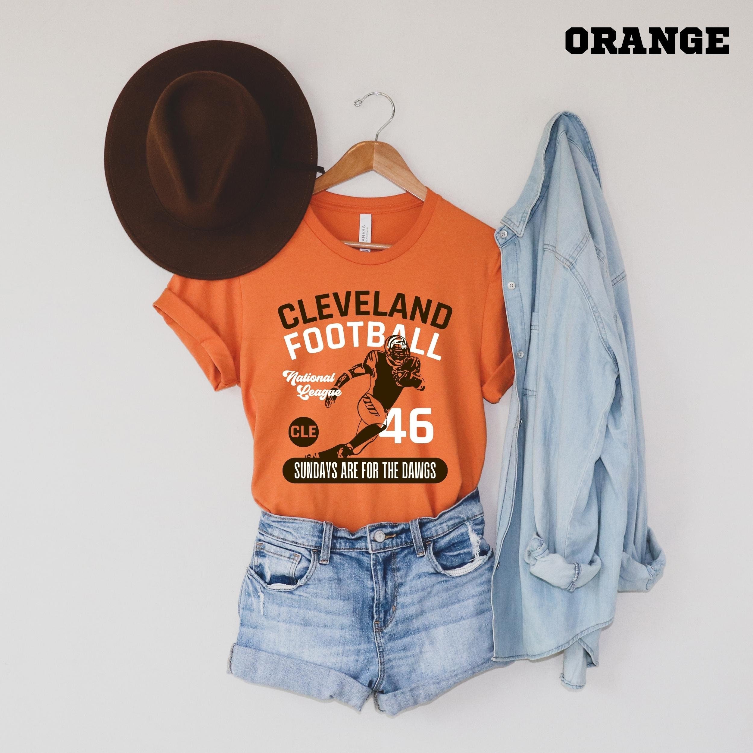 Cleveland Football Shirt, Cle Football Tshirt, Cleveland Womens Tee ...