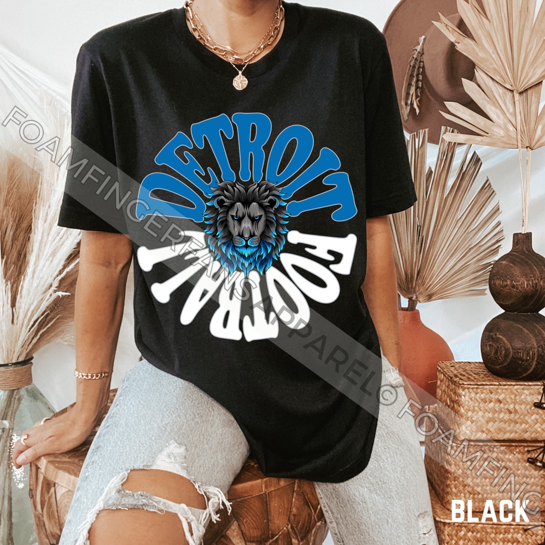 Retro Detroit Football Shirt, Detroit Michigan T-shirt, Cute Detroit ...