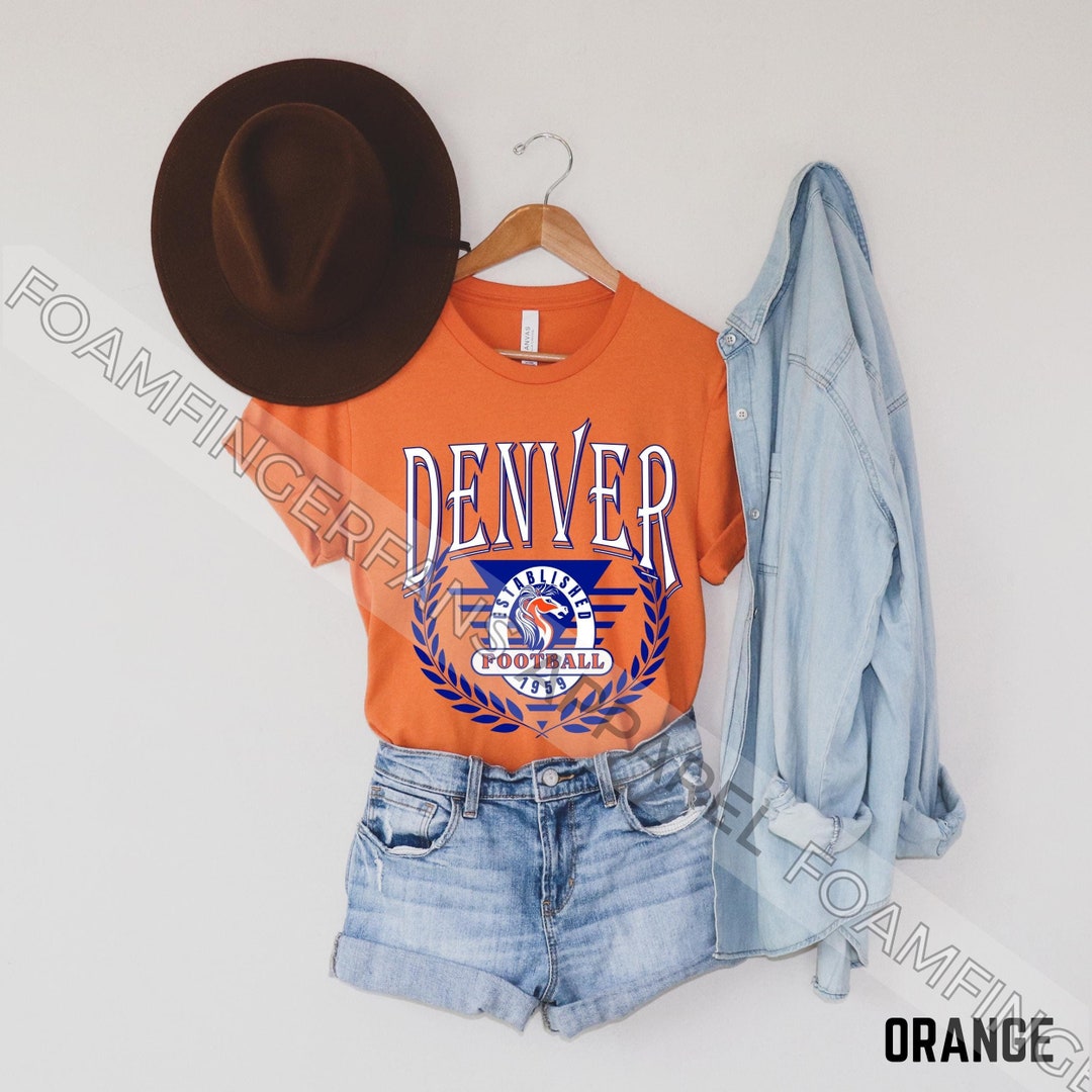 Vintage Denver Football Shirt, Retro Denver Football Tshirt, Denver ...