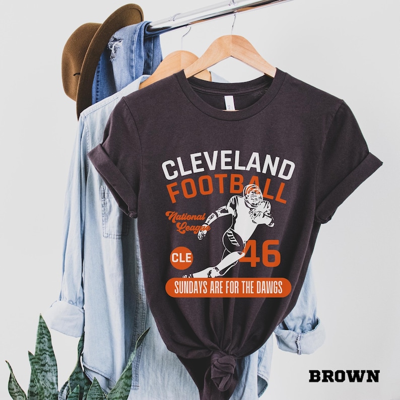 Cleveland Football Shirt, Cle Football Tshirt, Cleveland Womens Tee ...
