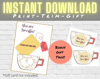 Tea Riffic Card - Etsy