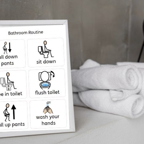 Toilet Training Visual Support - Etsy Toilet Training Visual Support - Etsy