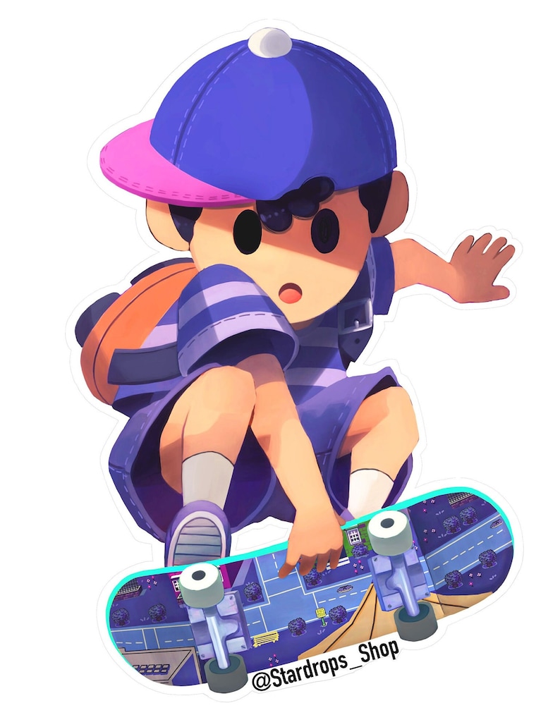 Earthbound Ness Matte Vinyl Stickers: Original, Mr Saturn, Bee - Etsy