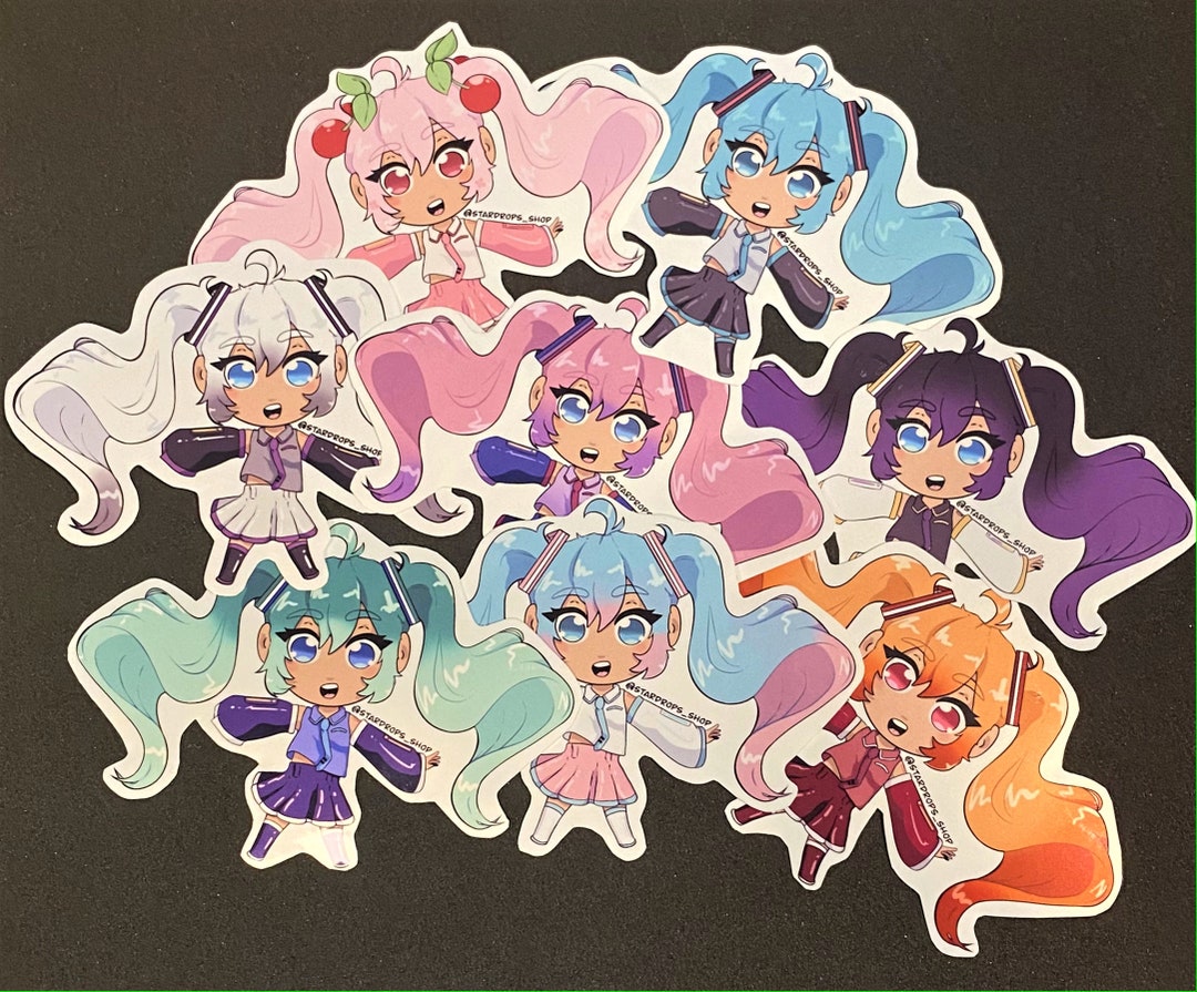 Vocaloid Glossy Stickers Hatsune Miku Pride LGBTQ - Etsy