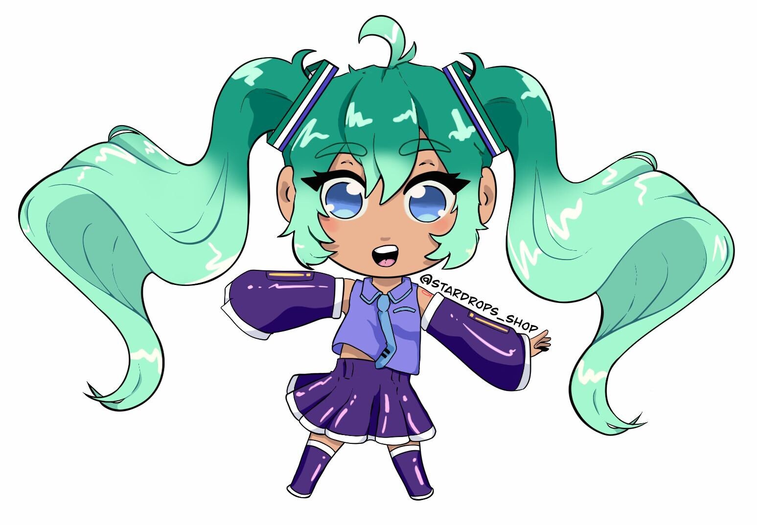 Vocaloid Glossy Stickers Hatsune Miku Pride LGBTQ - Etsy