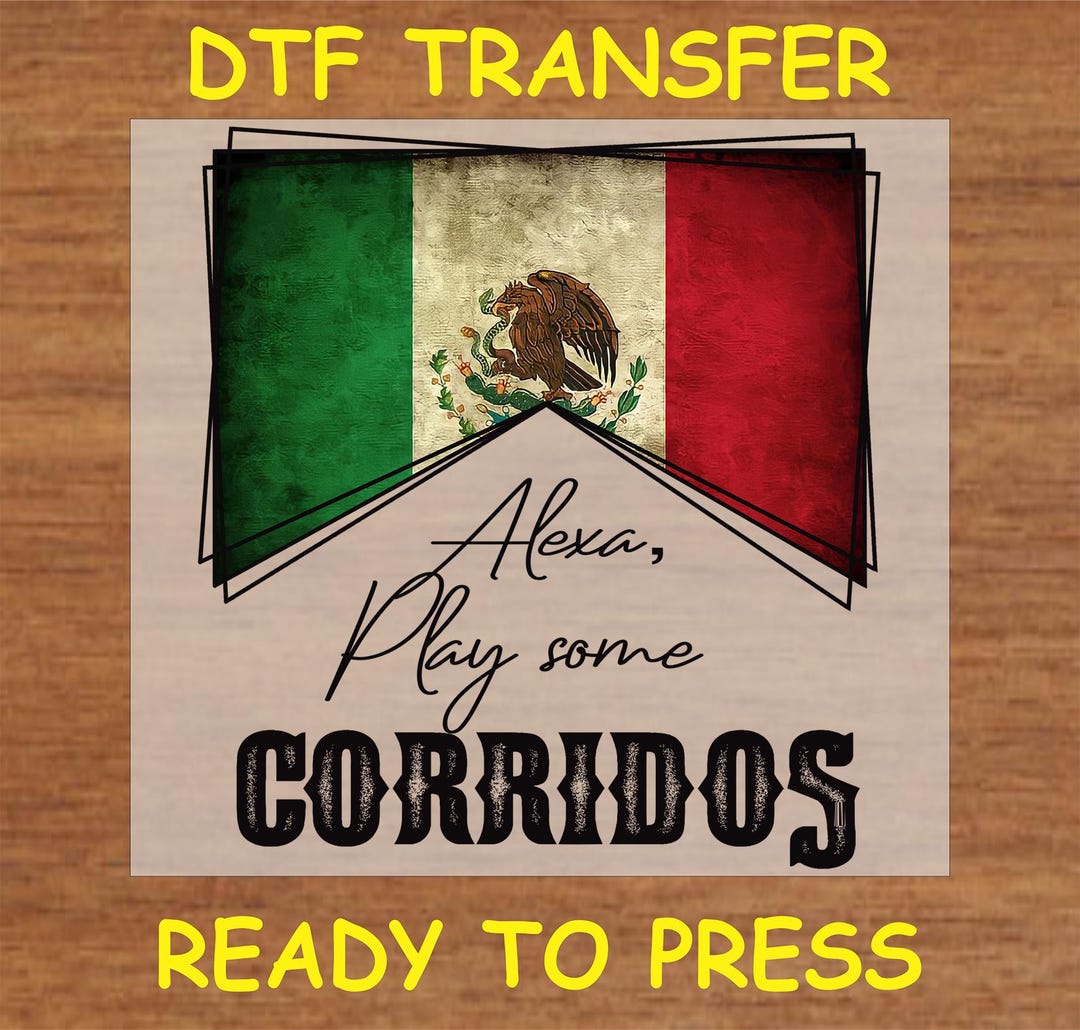 Hispanic Culture DTF Transfer Iron on Heat Transfer - Ready to Press ...