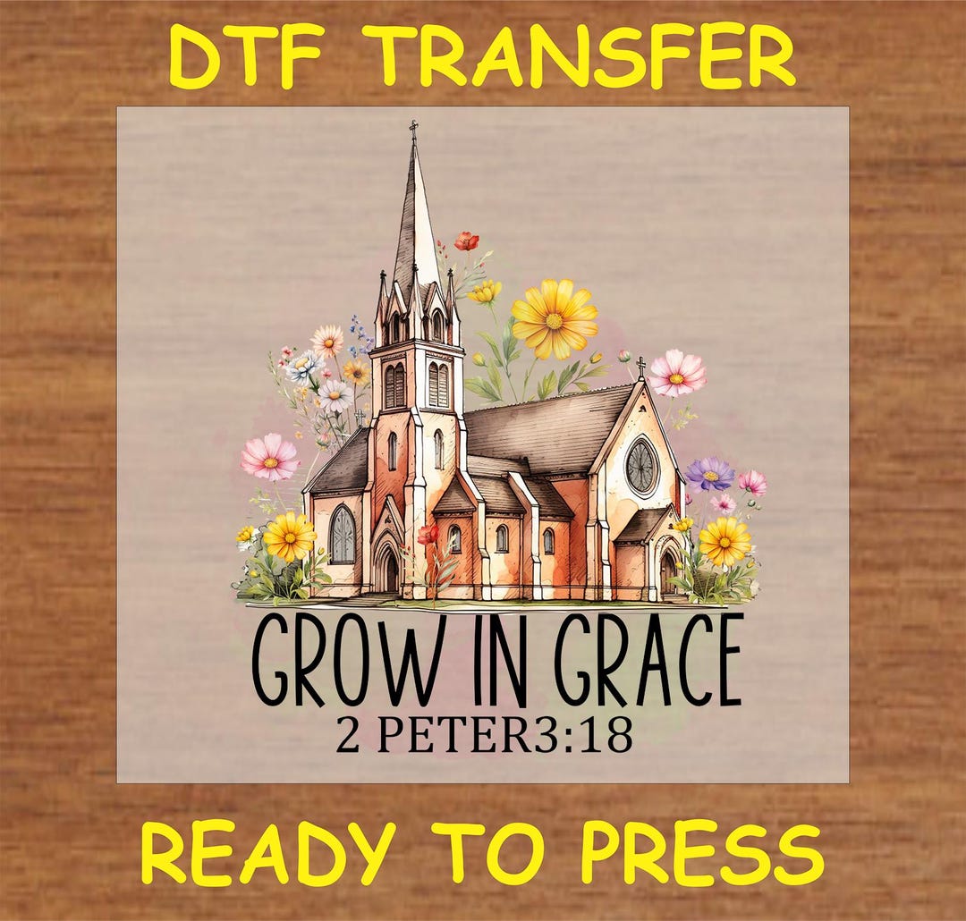 Religious DTF Transfer Iron on Heat Transfer - Ready to Press Hot Peel ...