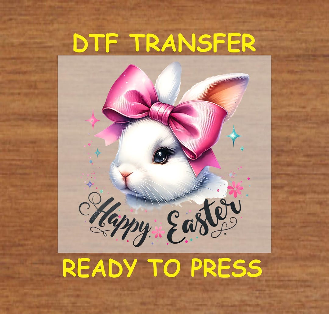 Easter DTF Transfer Iron on Heat Transfer - Ready to Press, Spring ...