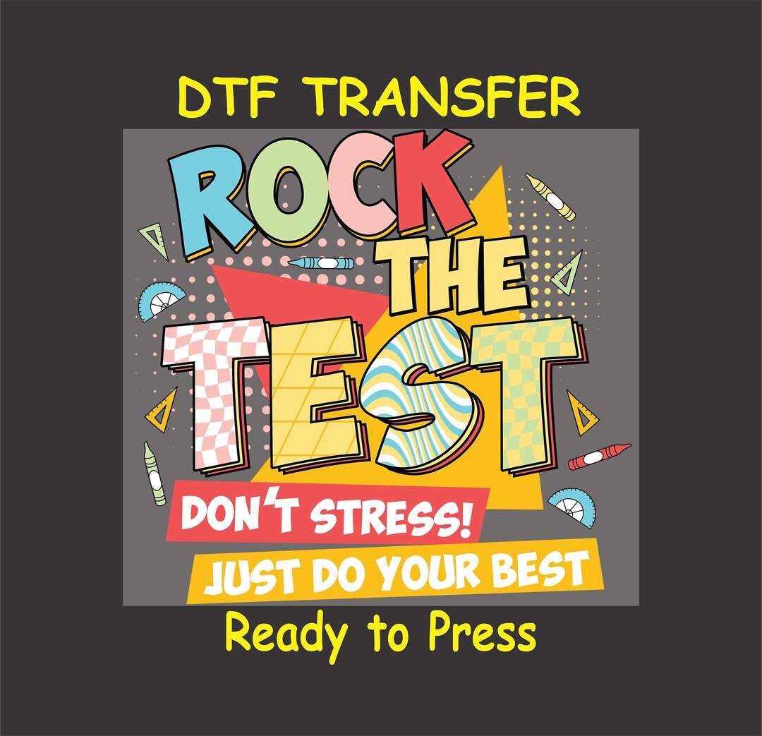 Testing DTF Transfer Iron on Heat Transfer - Ready to Press, Rock the ...