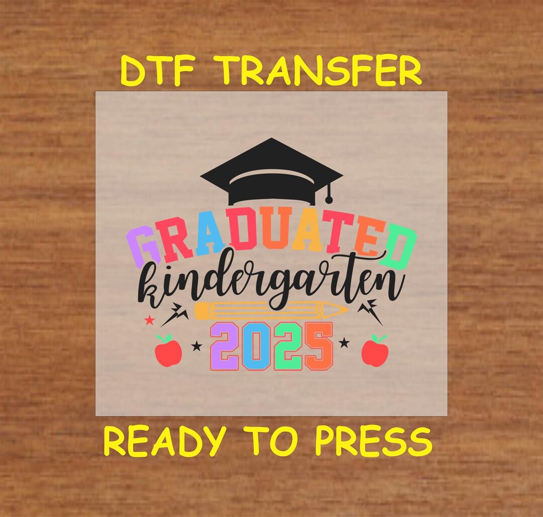 Graduation DTF Transfer Iron on Heat Transfer - Ready to Press ...