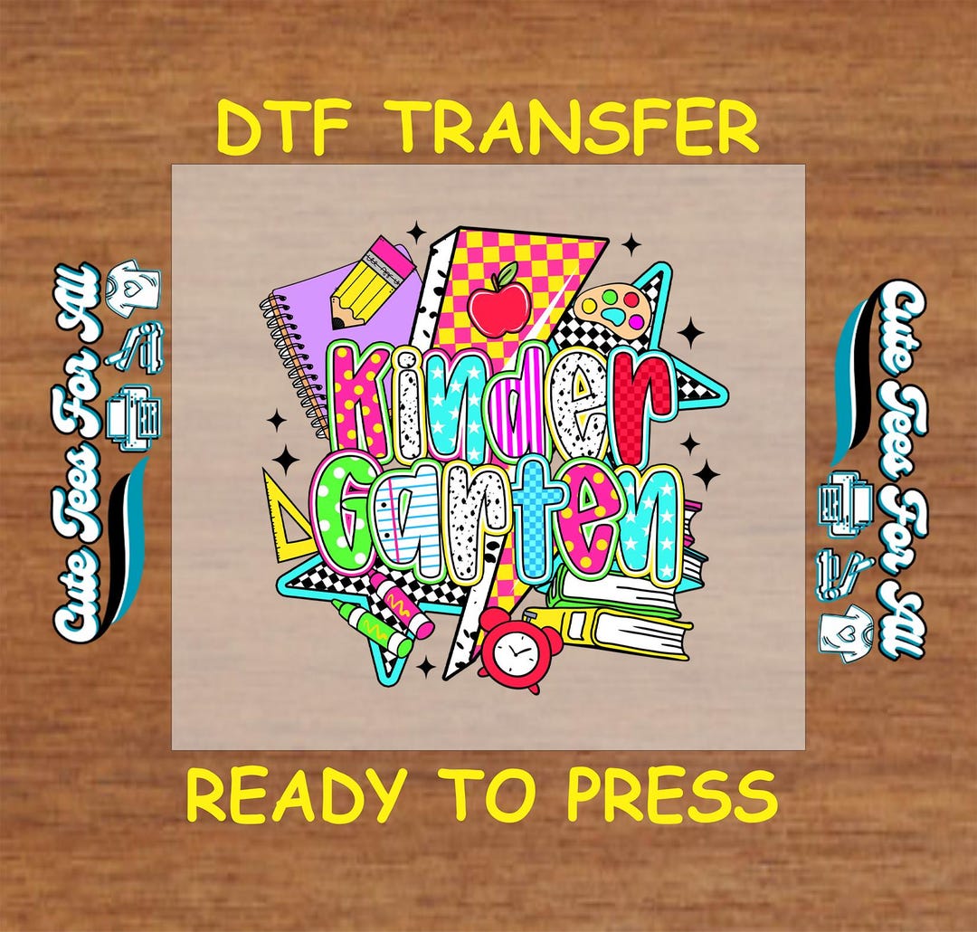 Teacher DTF Transfer Iron on Heat Transfer - Ready to Press ...