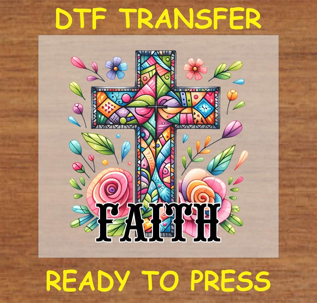 Religious DTF Transfer Iron on Heat Transfer - Ready to Press Hot Peel ...