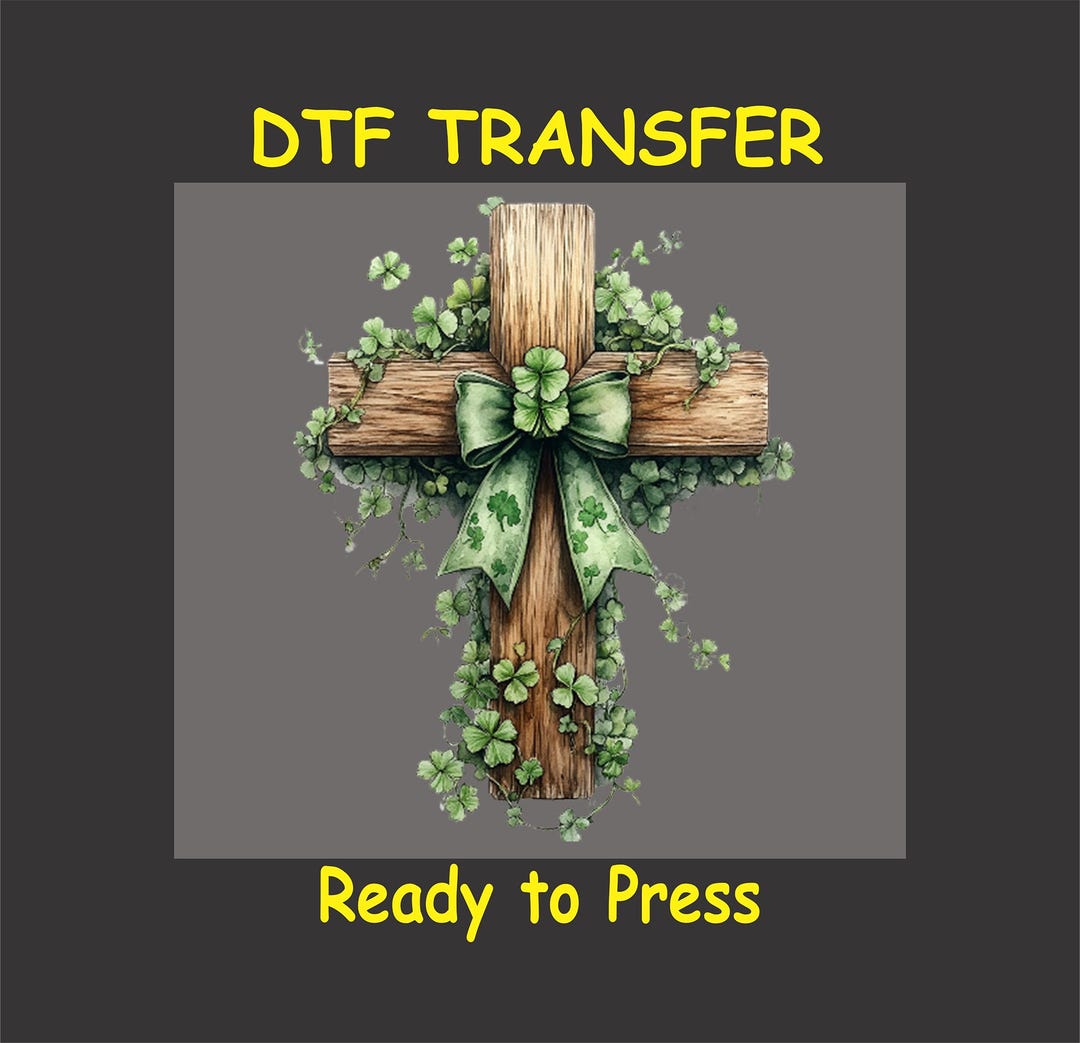 Religious DTF Transfer Iron on Heat Transfer - Ready to Press, Rustic ...