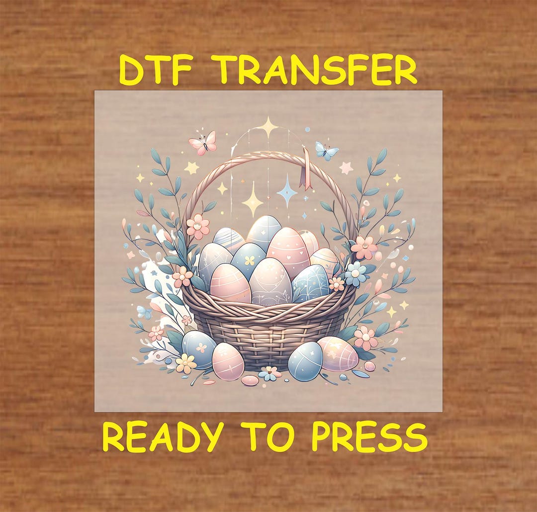 Easter DTF Transfer Iron on Heat Transfer - Ready to Press, Pastel ...