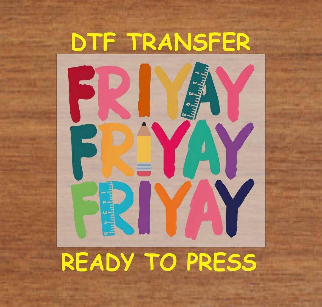 Teacher DTF Transfer Iron on Heat Transfer - Ready to Press Hot Peel ...