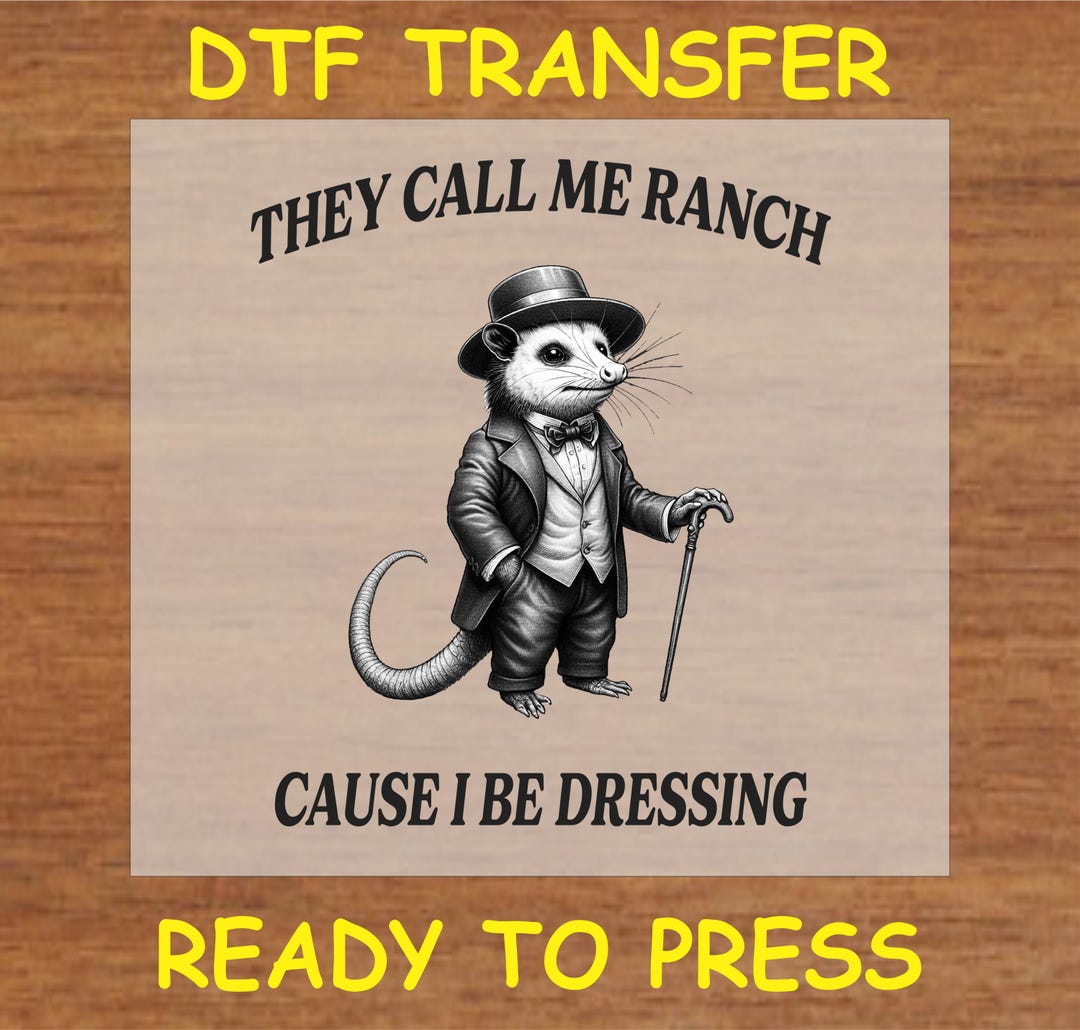 Funny DTF Transfer Iron on Heat Transfer - Ready to Press Hot Peel ...