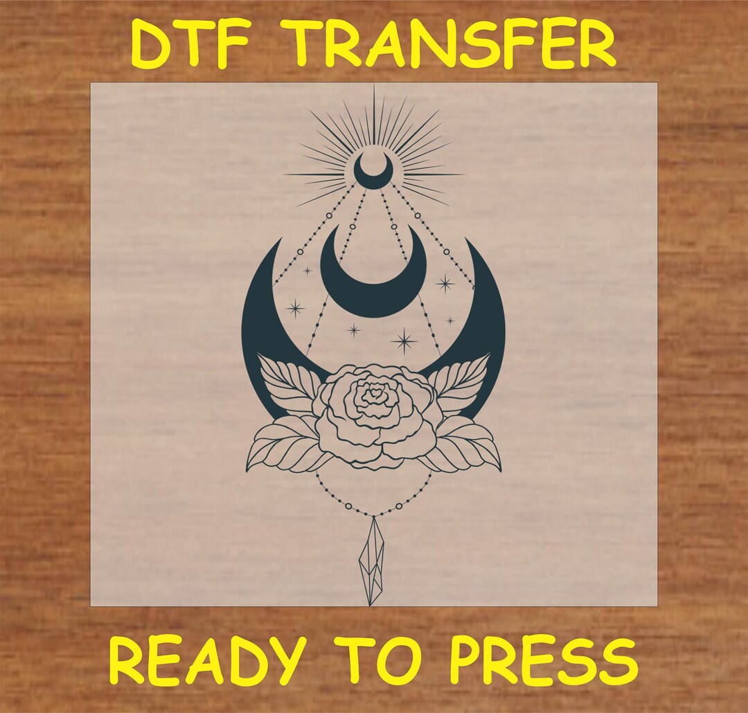 Boho Mystical DTF Transfer Iron on Heat Transfer - Ready to Press Hot ...
