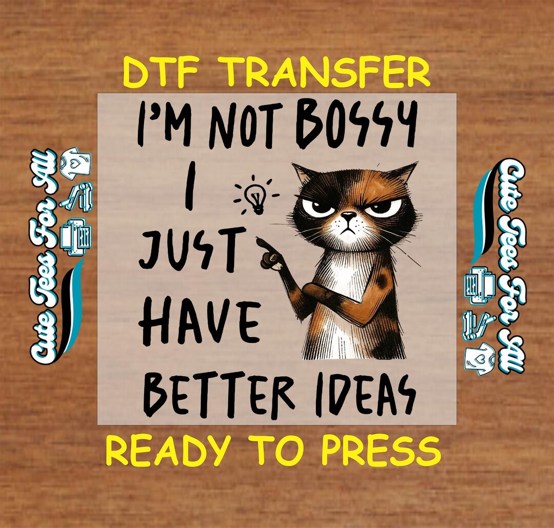 Funny DTF Transfer Iron on Heat Transfer - Ready to Press, I’m Not ...