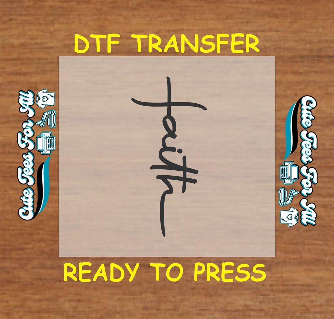 Religious DTF Transfer Iron on Heat Transfer - Ready to Press ...