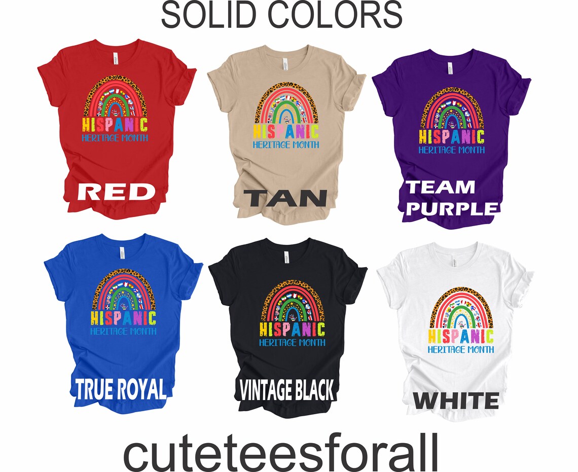 Hispanic Heritage Month Shirt Hispanic Heritage Shirts for - Etsy