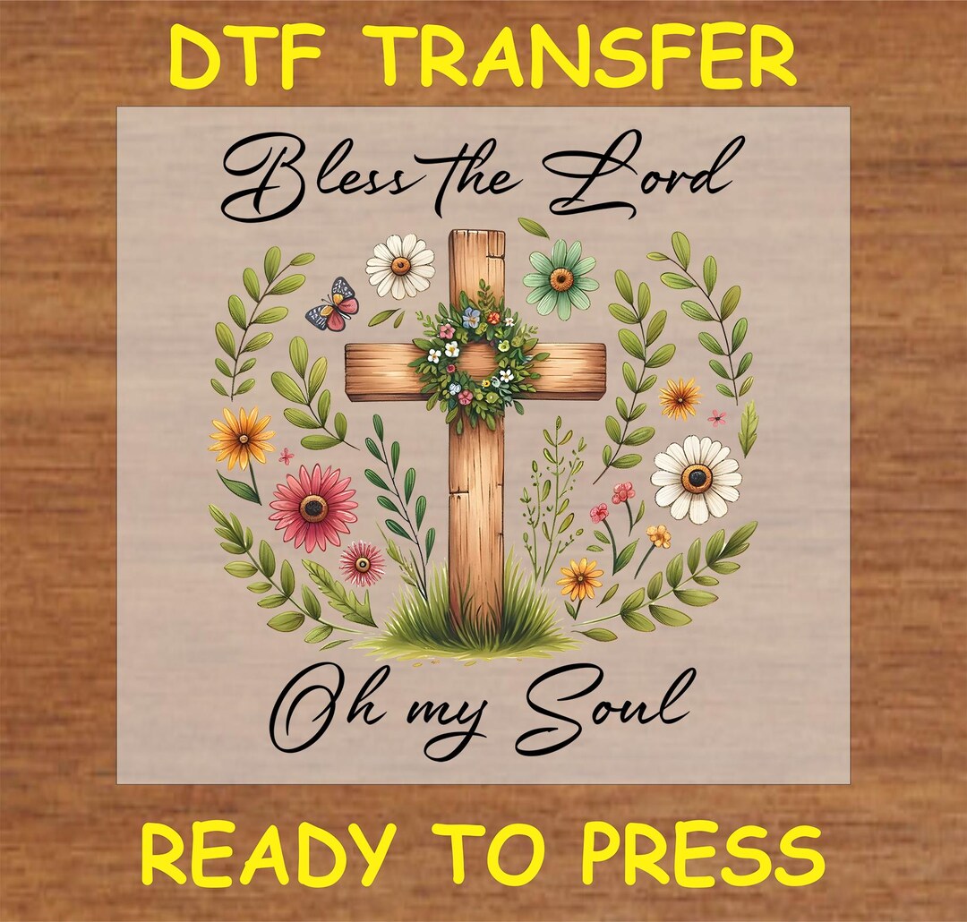 Religious DTF Transfer Iron on Heat Transfer - Ready to Press Hot Peel ...