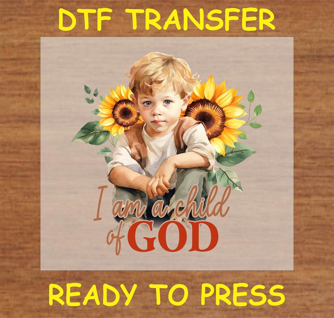 Religious DTF Transfer Iron on Heat Transfer - Ready to Press Hot Peel ...