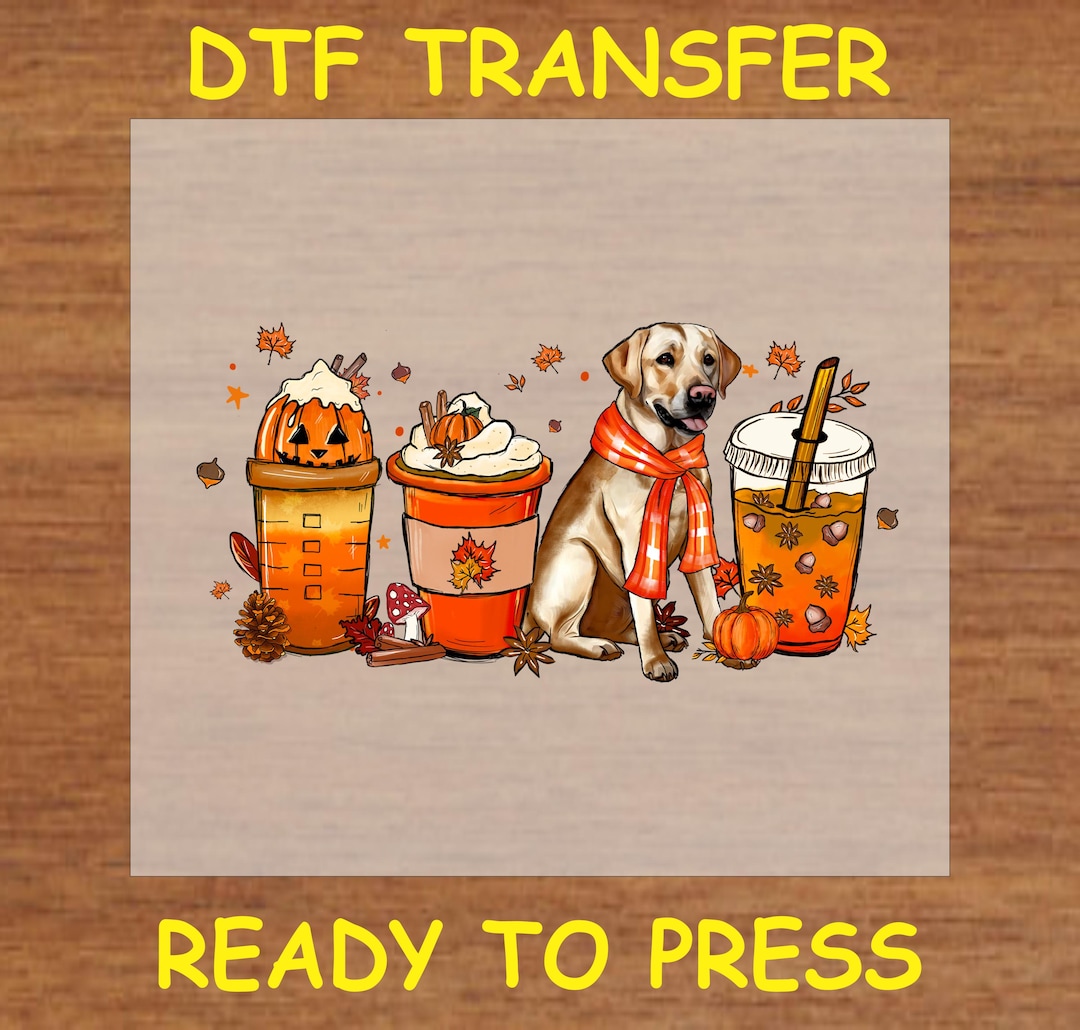 Fall DTF Transfer Iron on Heat Transfer - Ready to Press Hot Peel, Fall ...