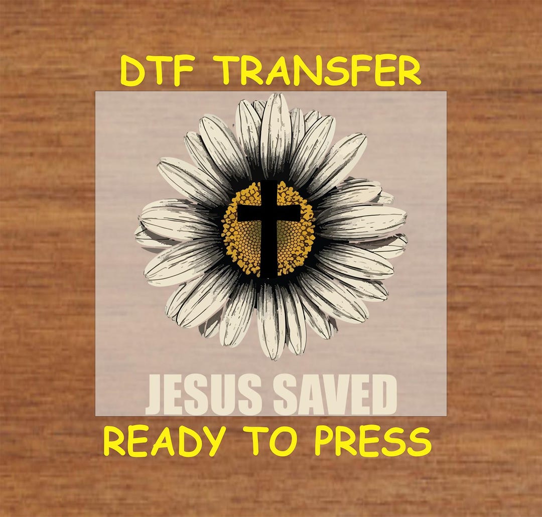 Religious DTF Transfer Iron on Heat Transfer - Ready to Press ...